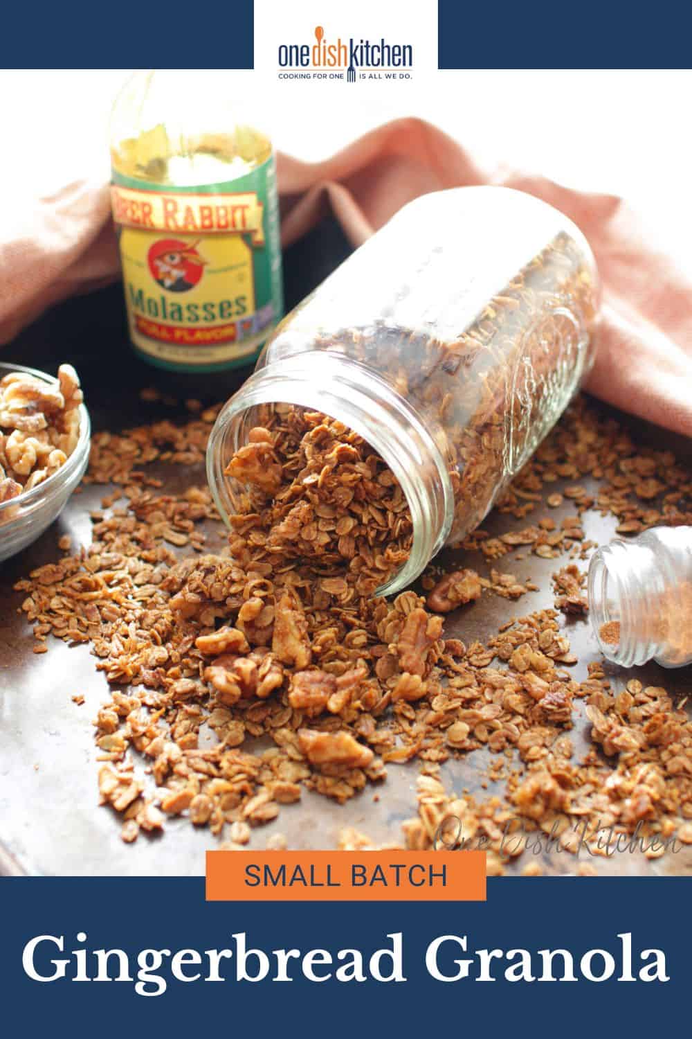 Small Batch Gingerbread Granola - One Dish Kitchen