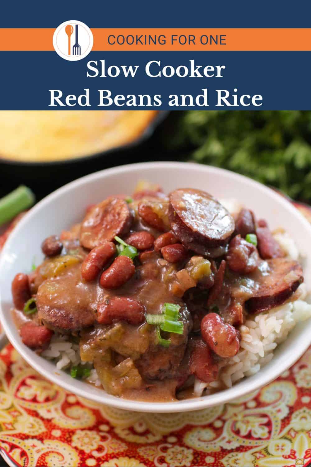 Mini Slow Cooker Red Beans And Rice For One - One Dish Kitchen