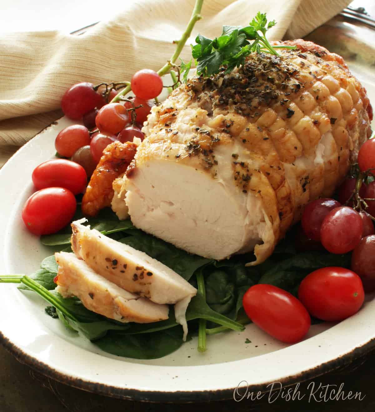 Herb Crusted Turkey Roast Recipe - One Dish Kitchen