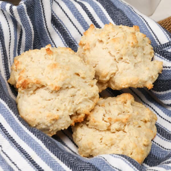 Small Batch Drop Biscuits - One Dish Kitchen