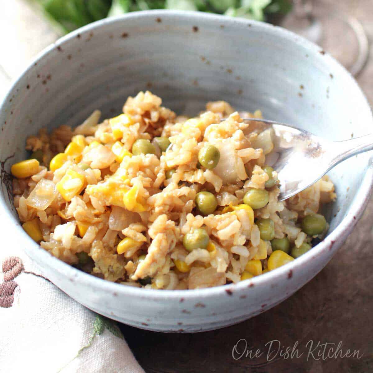 Easy Fried Rice For One - One Dish Kitchen