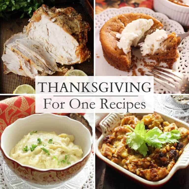 Thanksgiving Dinner for One Made Easy – One Dish Kitchen