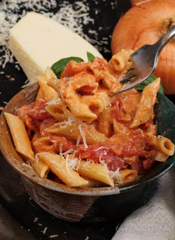Penne alla Vodka Recipe | Single Serving | One Dish Kitchen