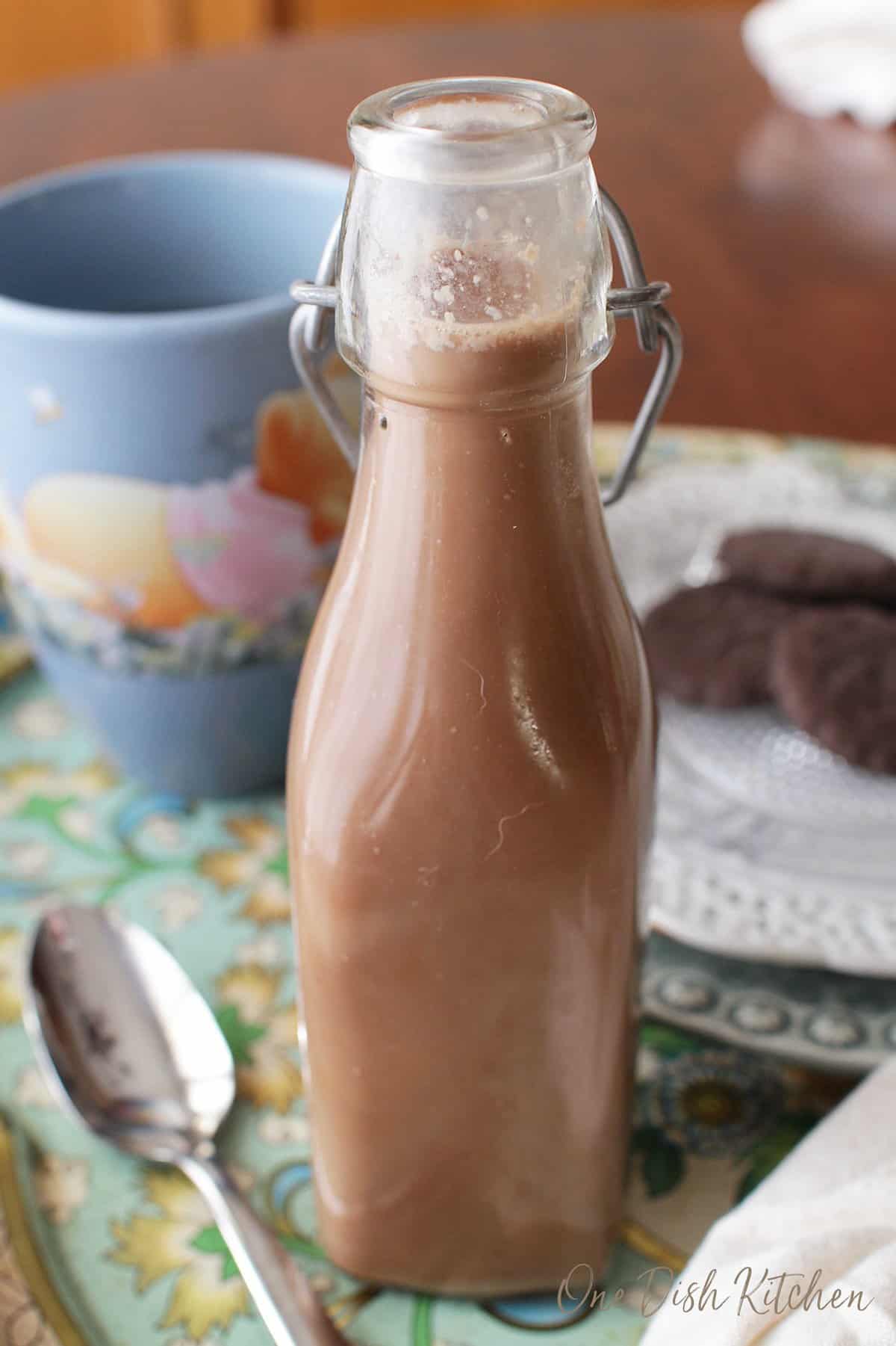 Small Batch Chocolate Coffee Creamer - One Dish Kitchen