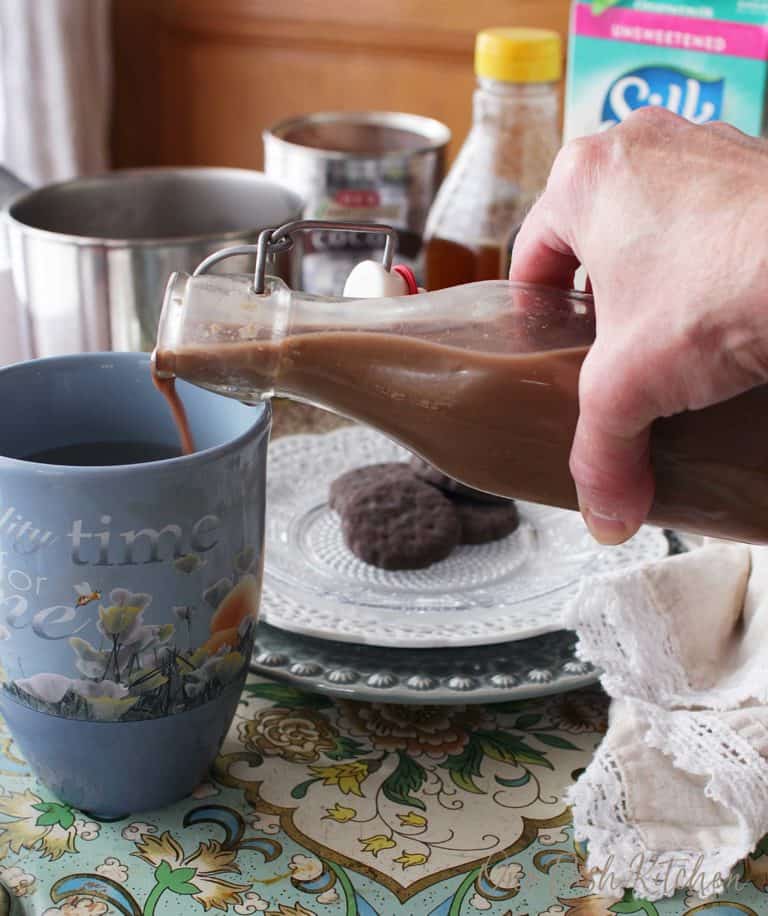 Small Batch Chocolate Coffee Creamer - One Dish Kitchen