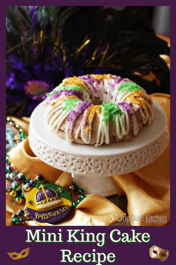 Mini King Cake Recipe - One Dish Kitchen
