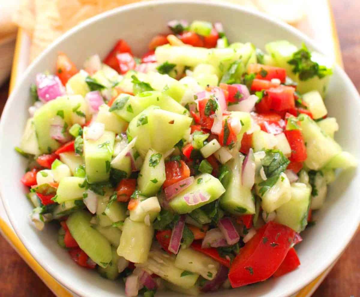 Cucumber Salsa Recipe | Small Batch | One Dish Kitchen