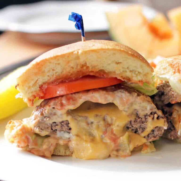Juicy Lucy For One - One Dish Kitchen
