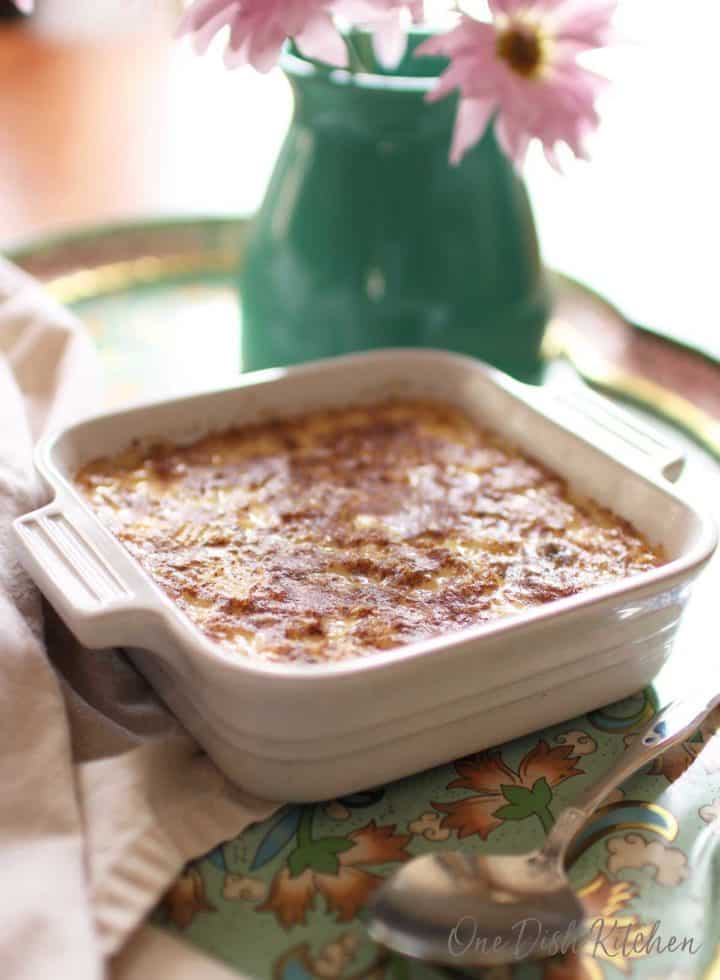 Rice Pudding For One - One Dish Kitchen