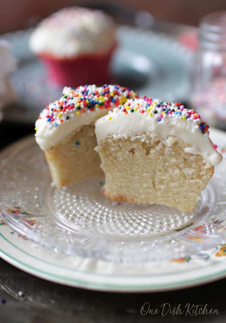 2 Vanilla Cupcakes - One Dish Kitchen