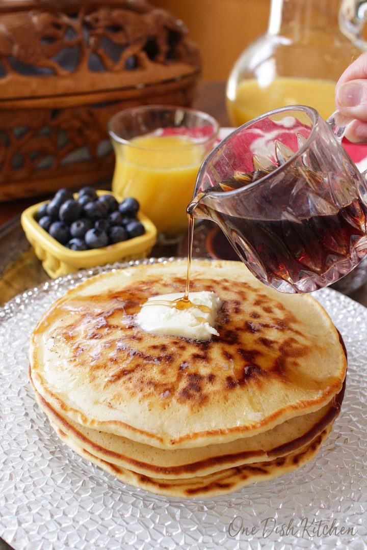 Pancakes For One - Quick and Easy - One Dish Kitchen