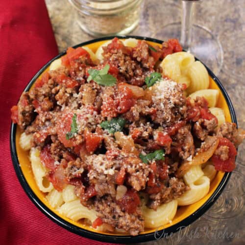 Spaghetti Sauce For One - One Dish Kitchen