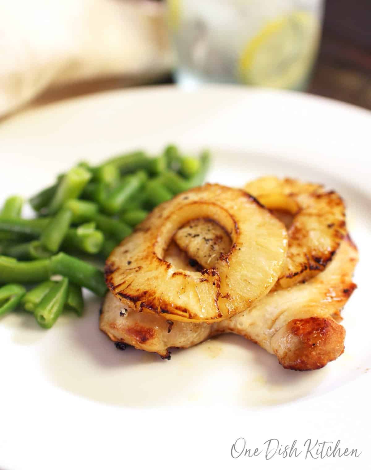 Broiled Chicken with Pineapple | Single Serving | One Dish Kitchen