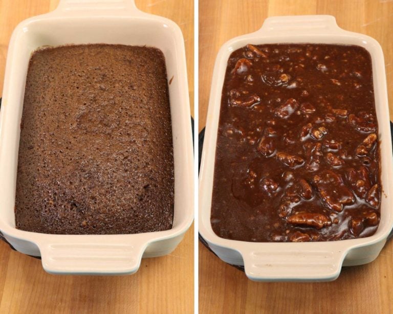 Mini Texas Sheet Cake Recipe - One Dish Kitchen