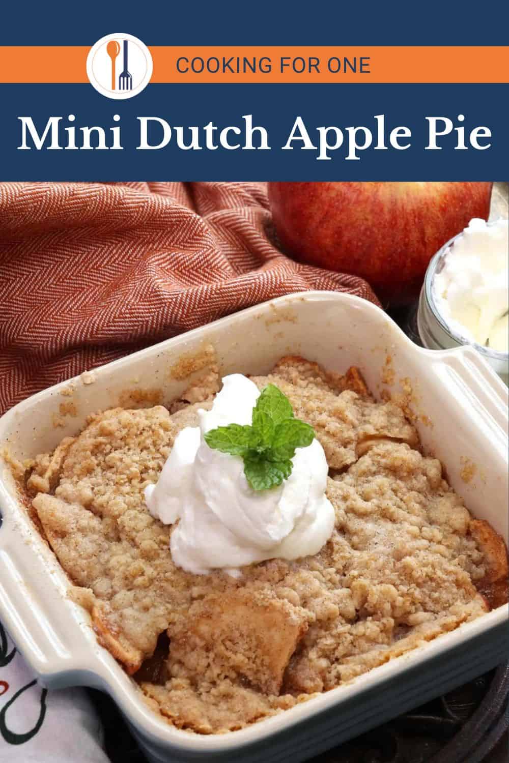 Mini Dutch Apple Pie - One Dish Kitchen