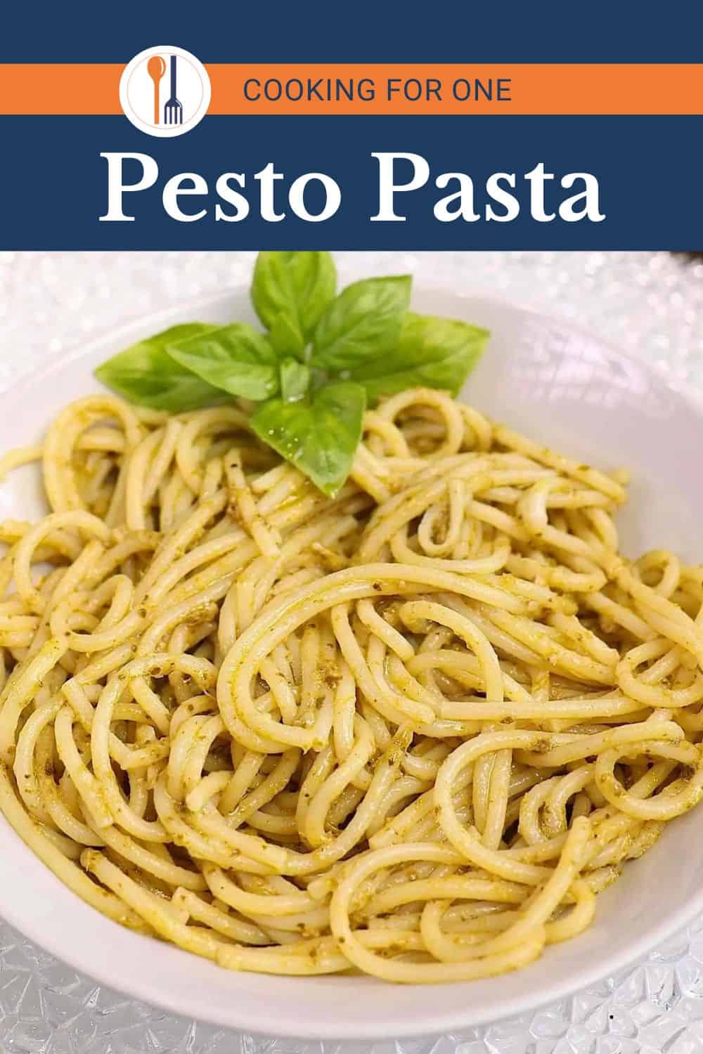Pesto Pasta For One - One Dish Kitchen