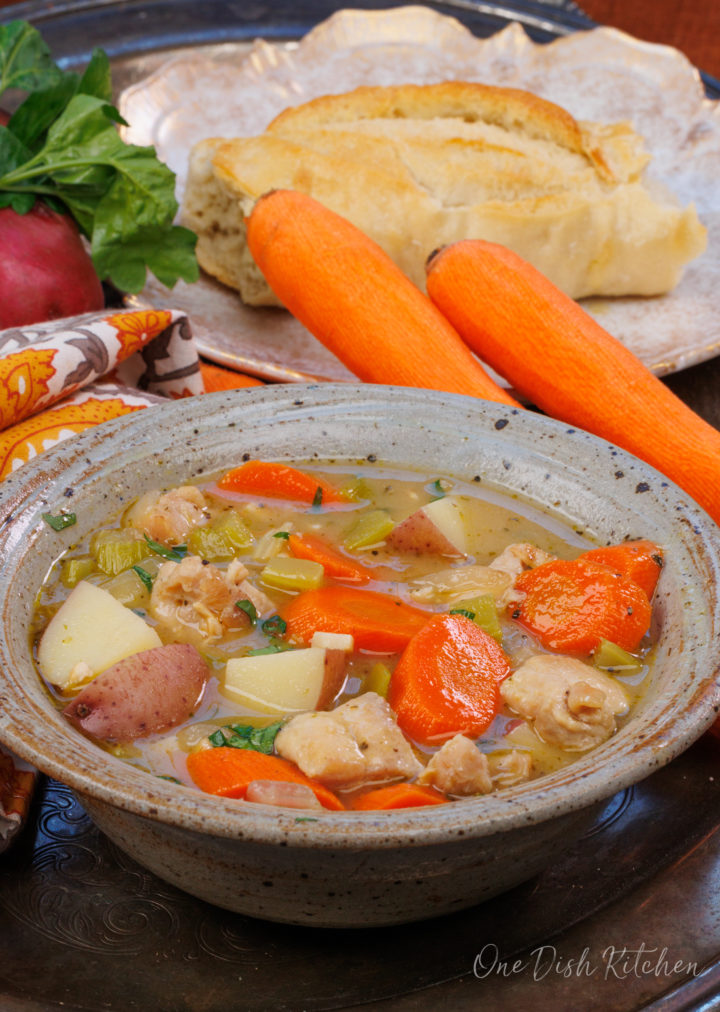 Chicken Stew For One - One Dish Kitchen