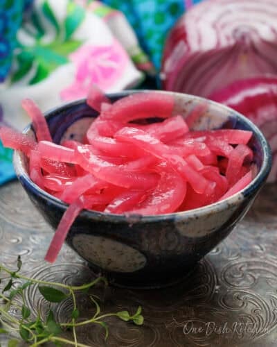 Small Batch Pickled Onions - One Dish Kitchen