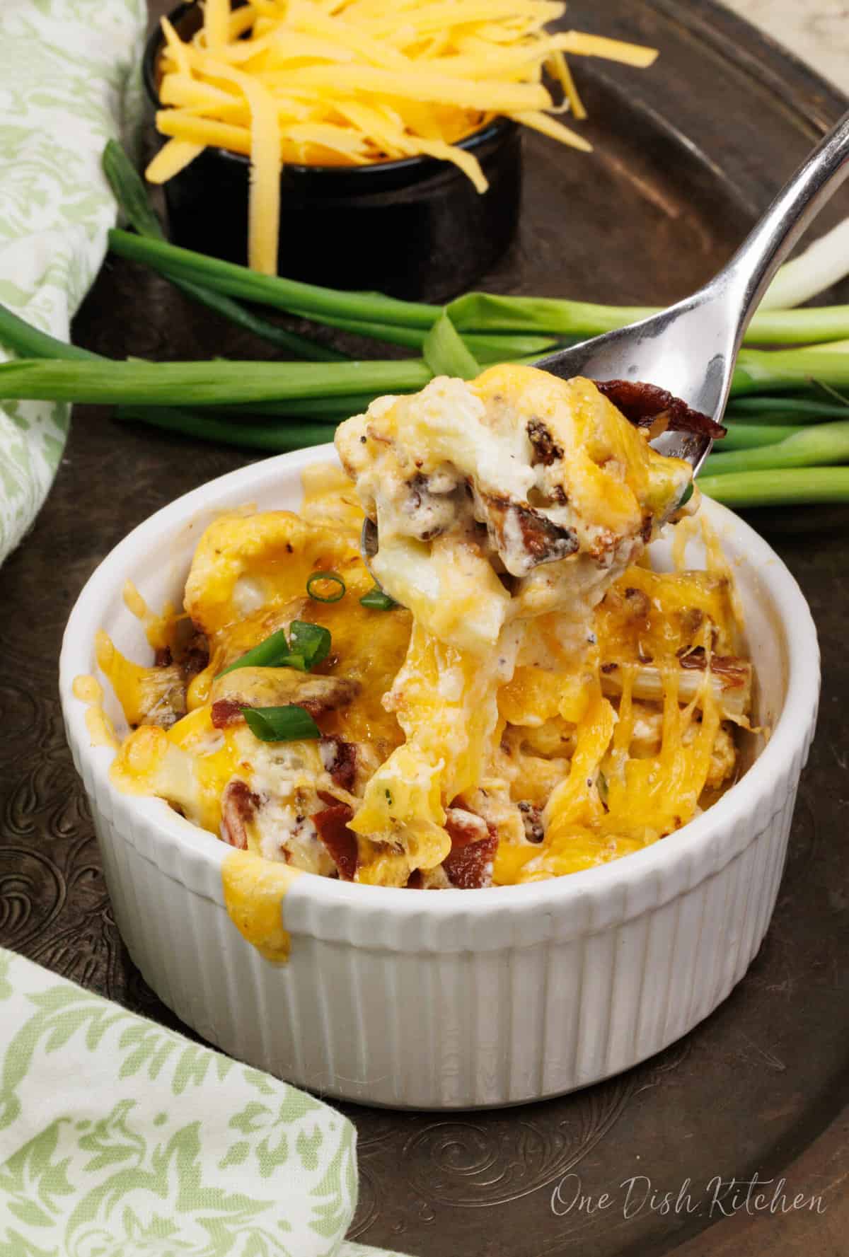 Cauliflower Casserole | Single Serving | One Dish Kitchen