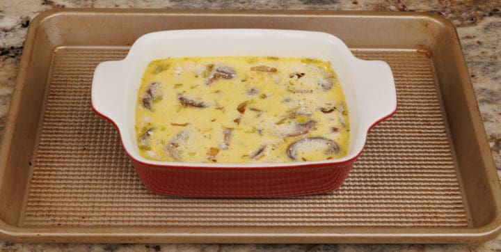 Mushroom Casserole For One - One Dish Kitchen