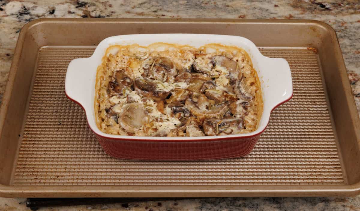 Mushroom Casserole | Single Serving | One Dish Kitchen