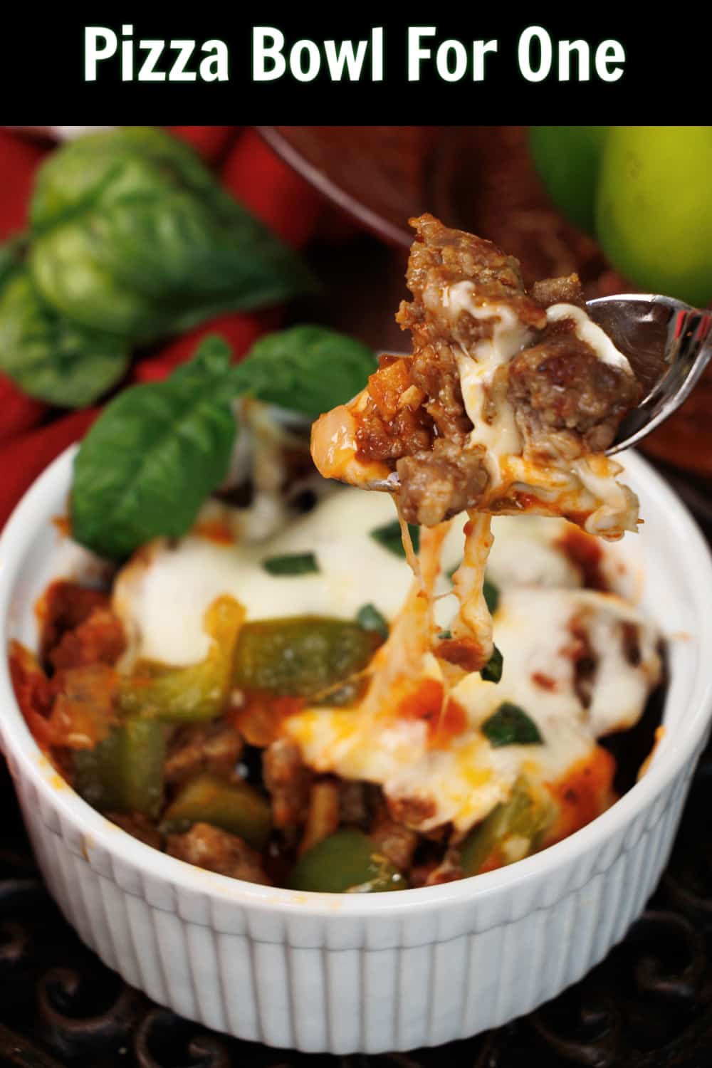 Pizza Bowl Recipe | Single Serving | One Dish Kitchen