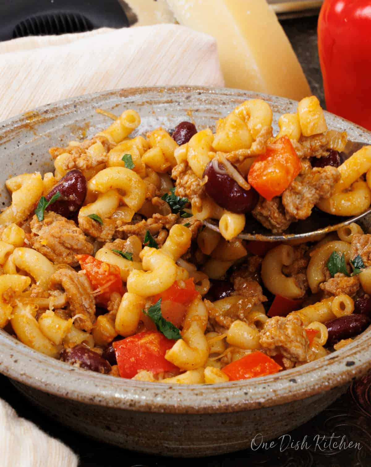 Chili Mac Recipe | Single Serving | One Dish Kitchen