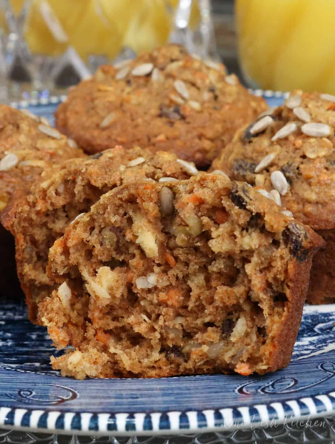 Small Batch Morning Glory Muffins - One Dish Kitchen