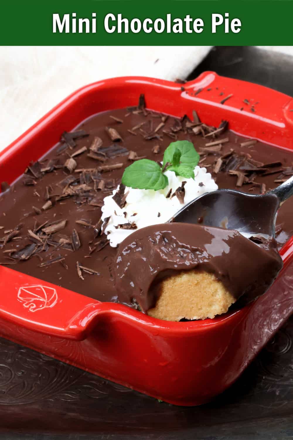 Mini Chocolate Pie Recipe | One Dish Kitchen