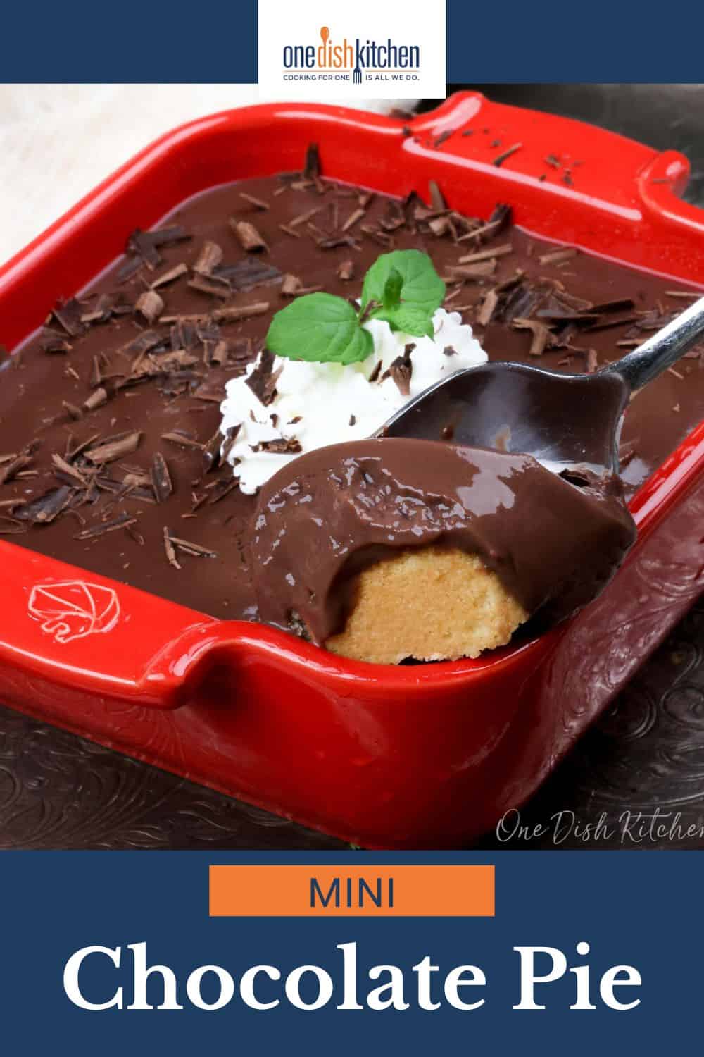 Mini Chocolate Pie - One Dish Kitchen