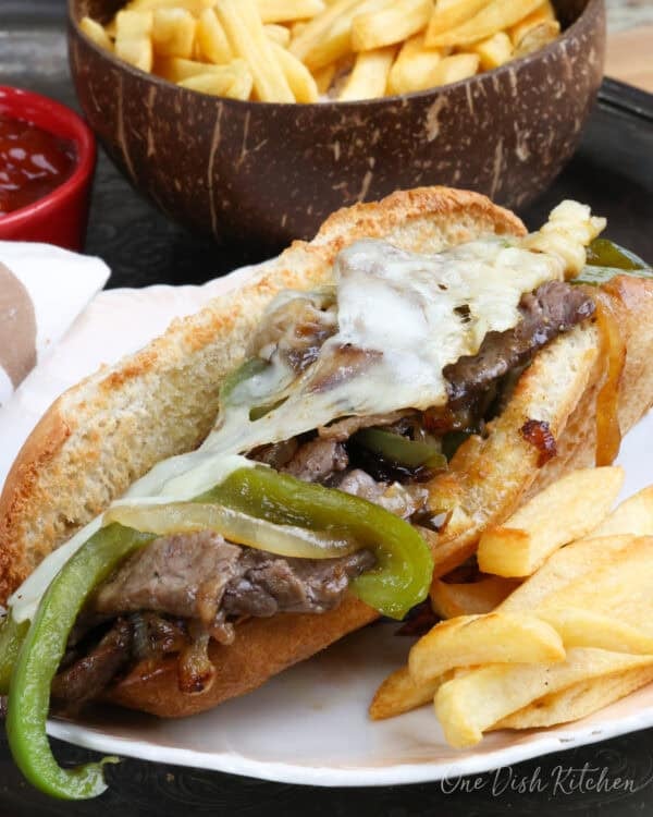 Philly Cheesesteak For One - One Dish Kitchen