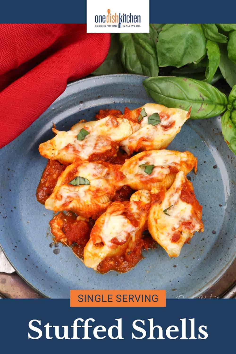 Stuffed Shells For One - One Dish Kitchen