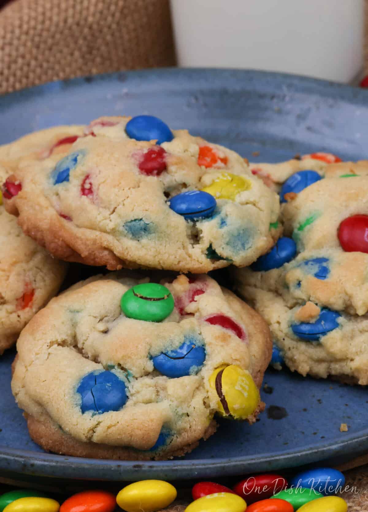 M&M Cookies | Small Batch Recipe | One Dish Kitchen