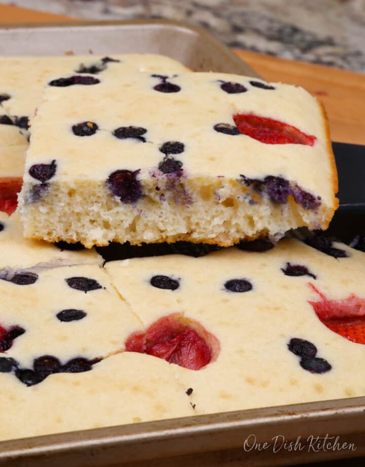 Small Batch Sheet Pan Pancakes - One Dish Kitchen