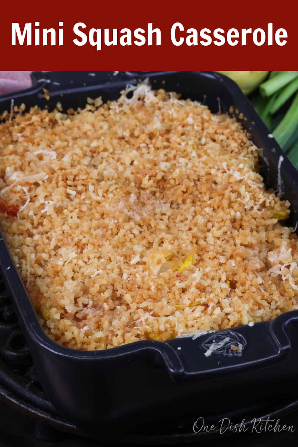 Mini Squash Casserole Recipe | One Dish Kitchen