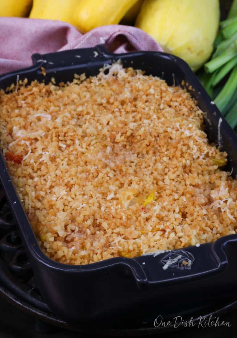 Mini Squash Casserole Recipe - One Dish Kitchen