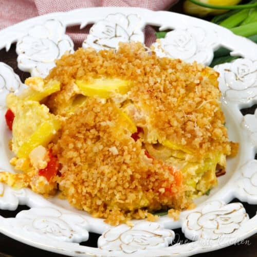 Mini Squash Casserole Recipe - One Dish Kitchen