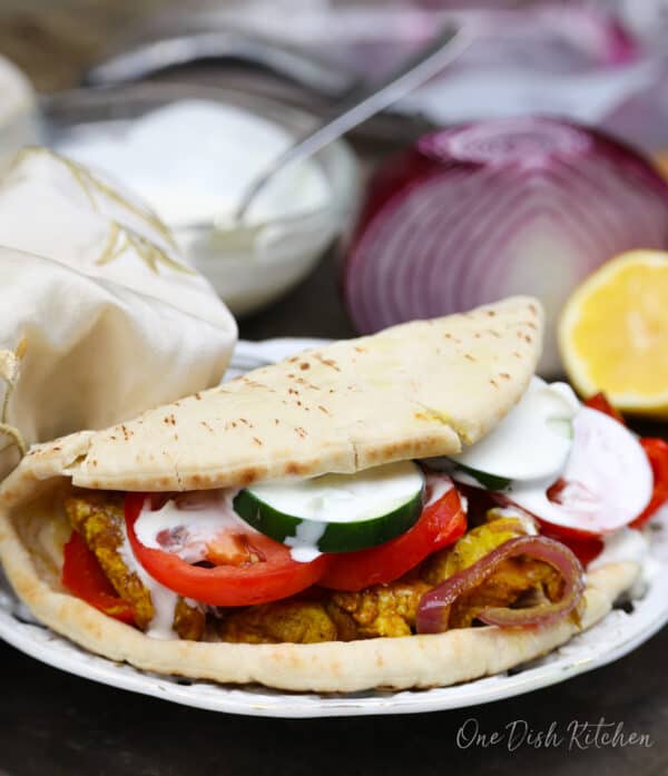 Chicken Shawarma For One - One Dish Kitchen