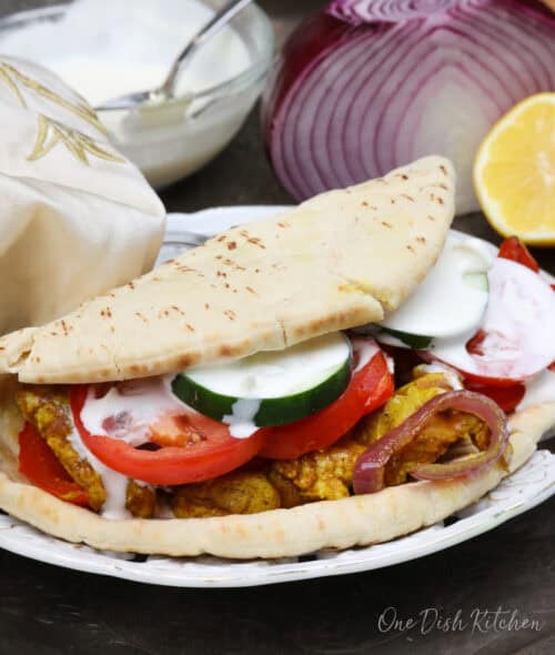 Chicken Shawarma For One - One Dish Kitchen
