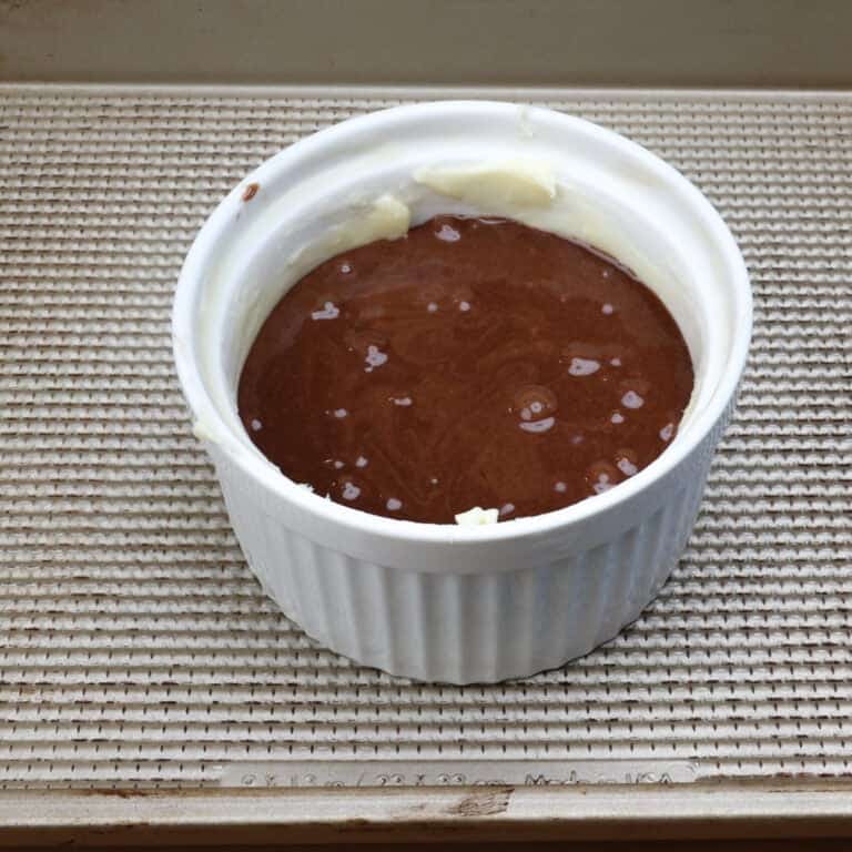 Chocolate Lava Cake For One - One Dish Kitchen