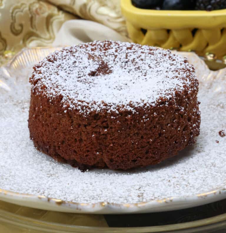 Chocolate Lava Cake For One - One Dish Kitchen