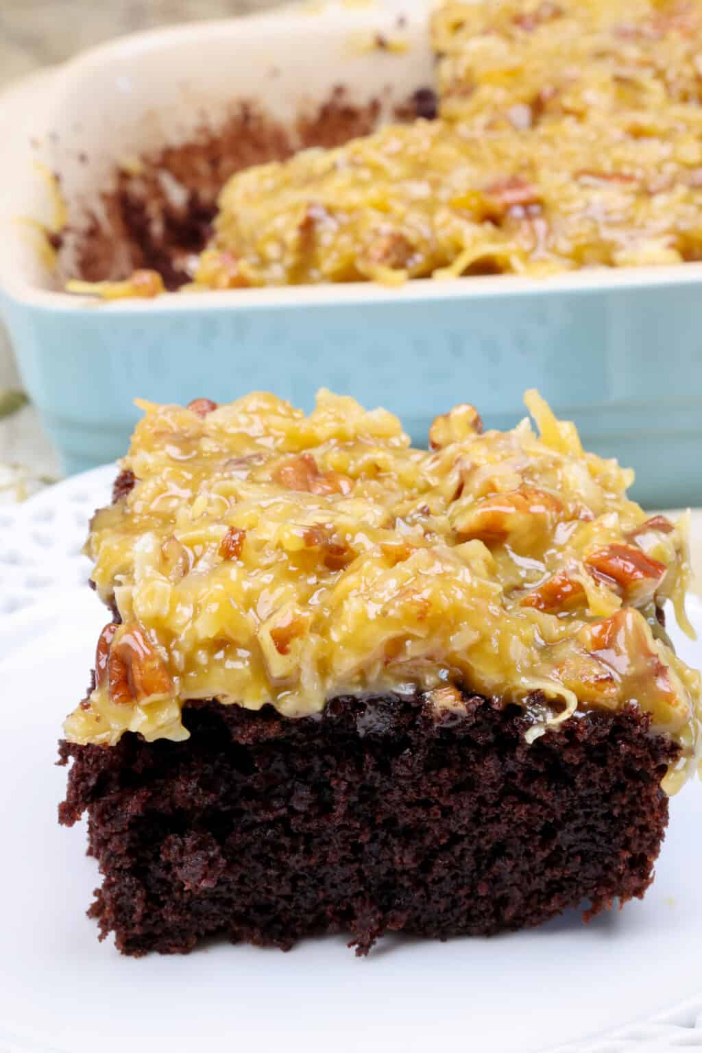 Mini German Chocolate Cake Recipe - One Dish Kitchen