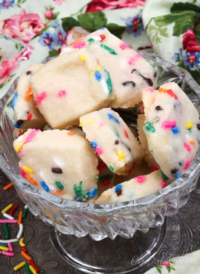 Small Batch Shortbread Bites Recipe - One Dish Kitchen