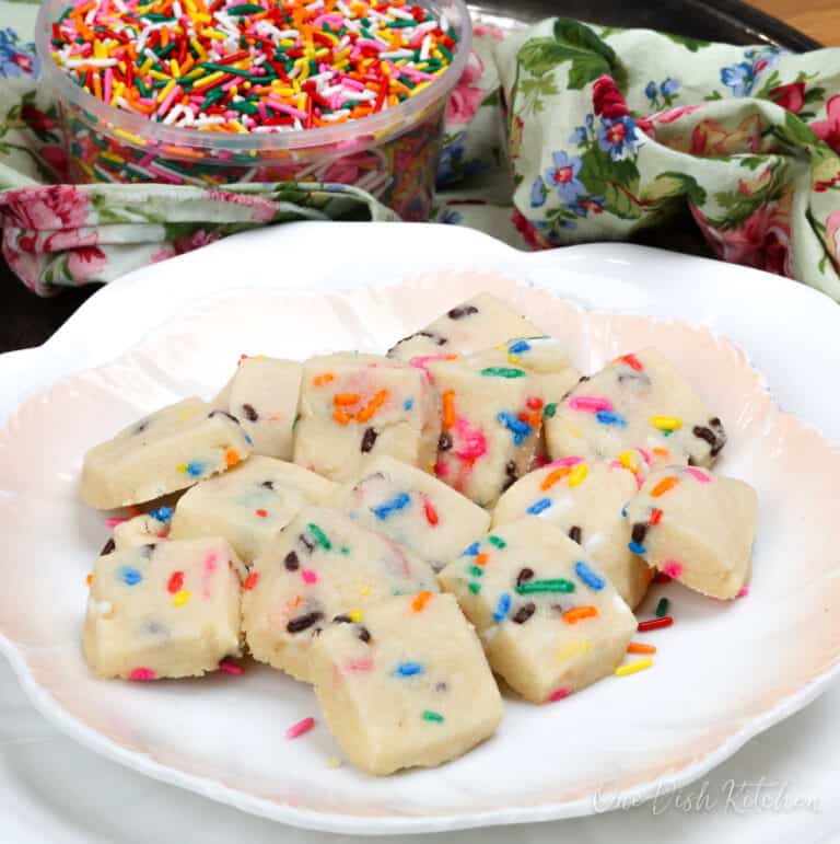 Small Batch Shortbread Bites Recipe - One Dish Kitchen