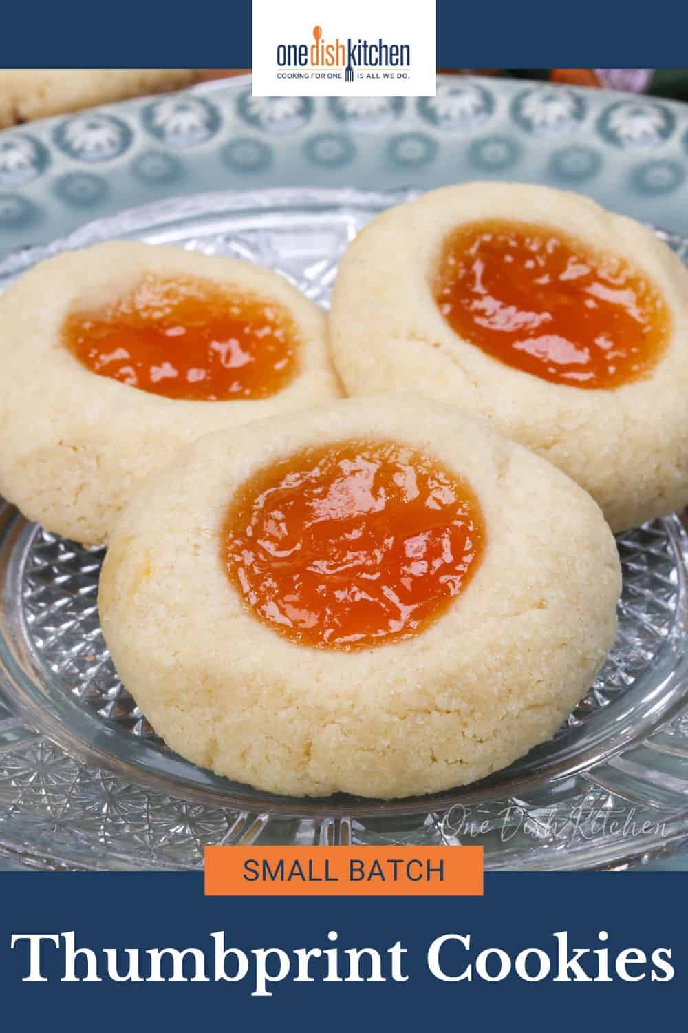 Small Batch Thumbprint Cookies - One Dish Kitchen