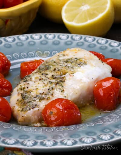 Baked Cod For One - One Dish Kitchen