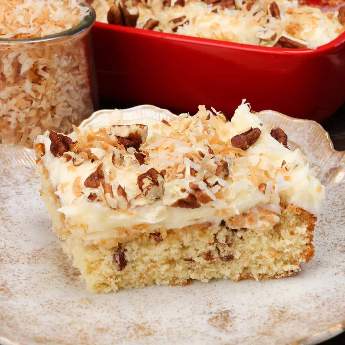 Mini Italian Cream Cake Recipe - One Dish Kitchen