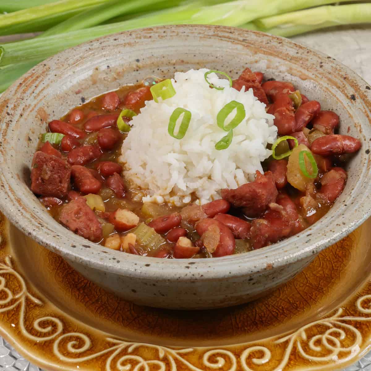 Red Beans And Rice For One - One Dish Kitchen