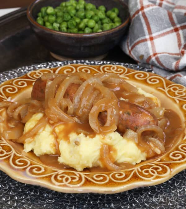 Bangers And Mash For One - One Dish Kitchen