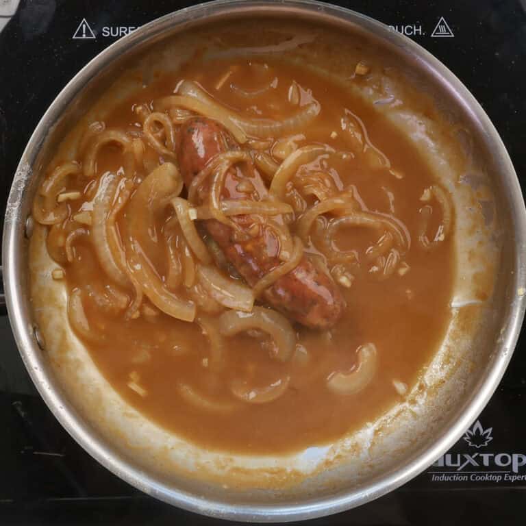 Bangers And Mash For One - One Dish Kitchen